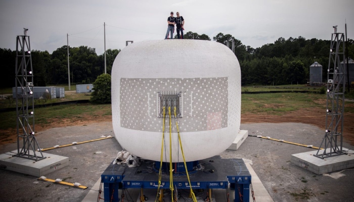 NASA blows up inflatable space structure once again