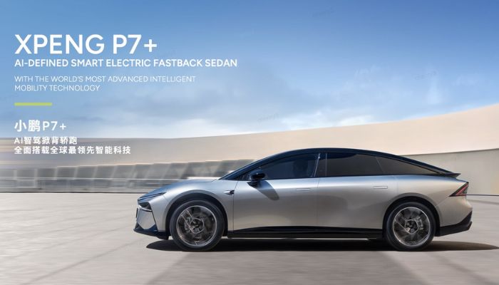 Xpeng P7+: AI-defined smart electric fastback sedan debuts in China