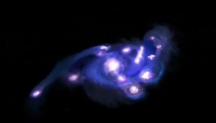 Astronomers stunned by discovery of ancient galaxy with unique structure