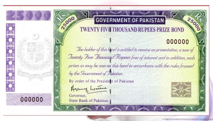 Rs25,000 prize bond draw date announced for September 2025