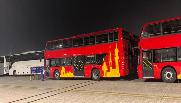 Double-decker buses reach Karachi port, services to begin soon: Memon